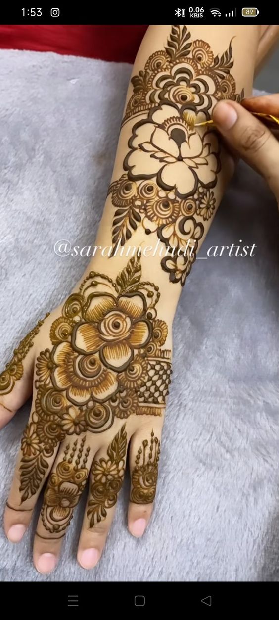 9 Latest Dubai Mehendi Designs - WeddingVyapar